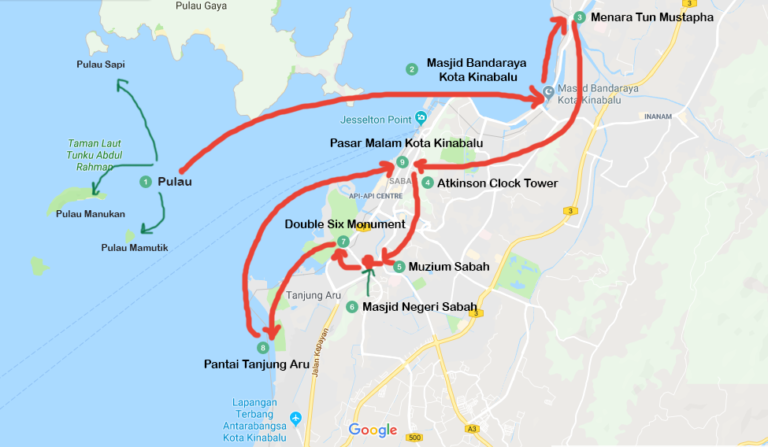 Tempat Menarik di Sabah - Kota Kinabalu & Kundasang - Blog Pakej.MY